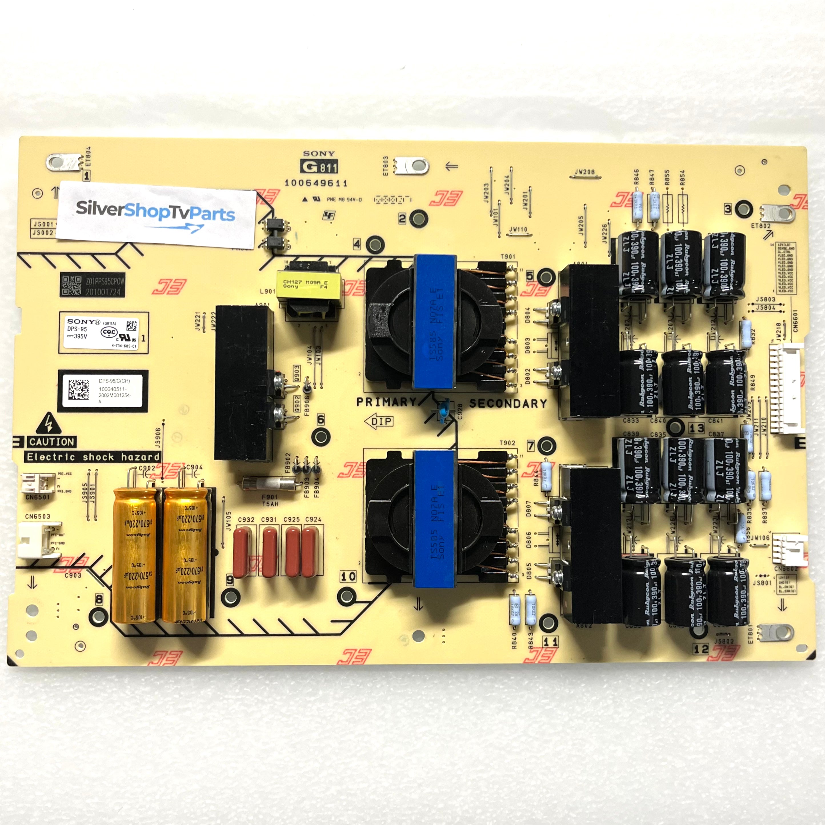 100640511 Sony Sub-Power Board, XBR-85X950H – SilverShopTvParts